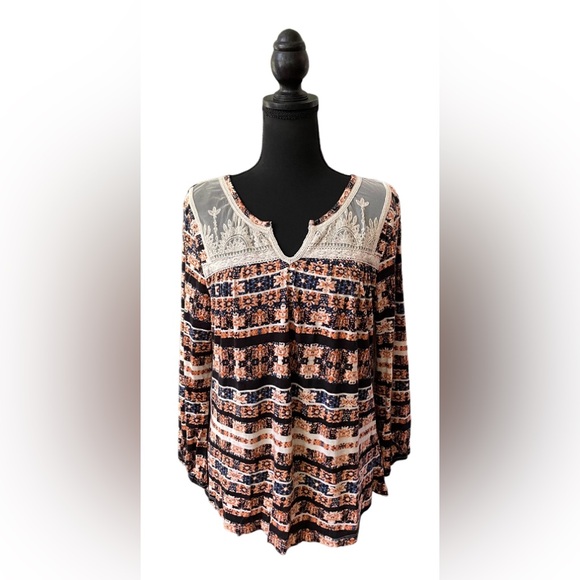 Vintage America | Tops | Vintage America Boho Bohemian Peasant Blouse ...